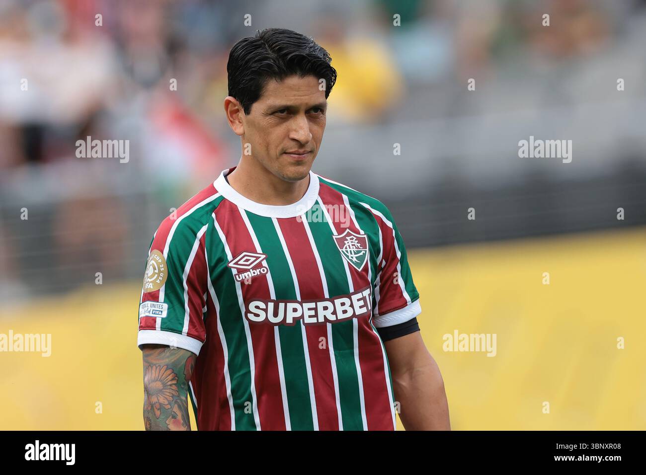 New Jersey, USA. 21st June, 2025. German Cano of Fluminense FC enters ...