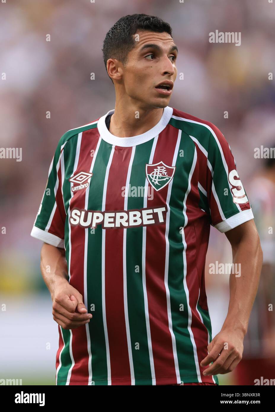 New Jersey, USA. 21st June, 2025. Kevin Serna of Fluminense FC looks on ...