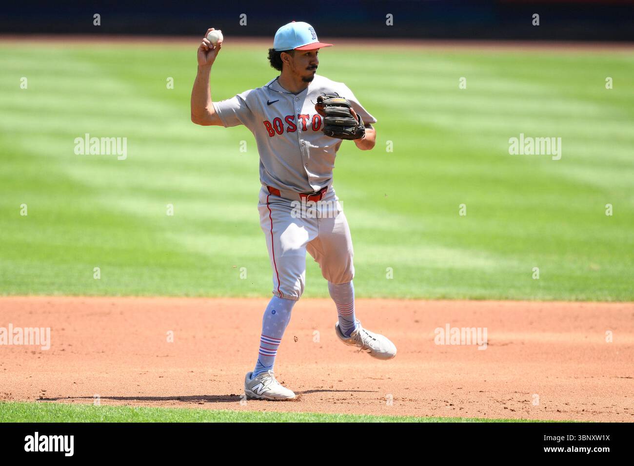 Boston Red Sox second baseman David Hamilton (17) in action during a ...