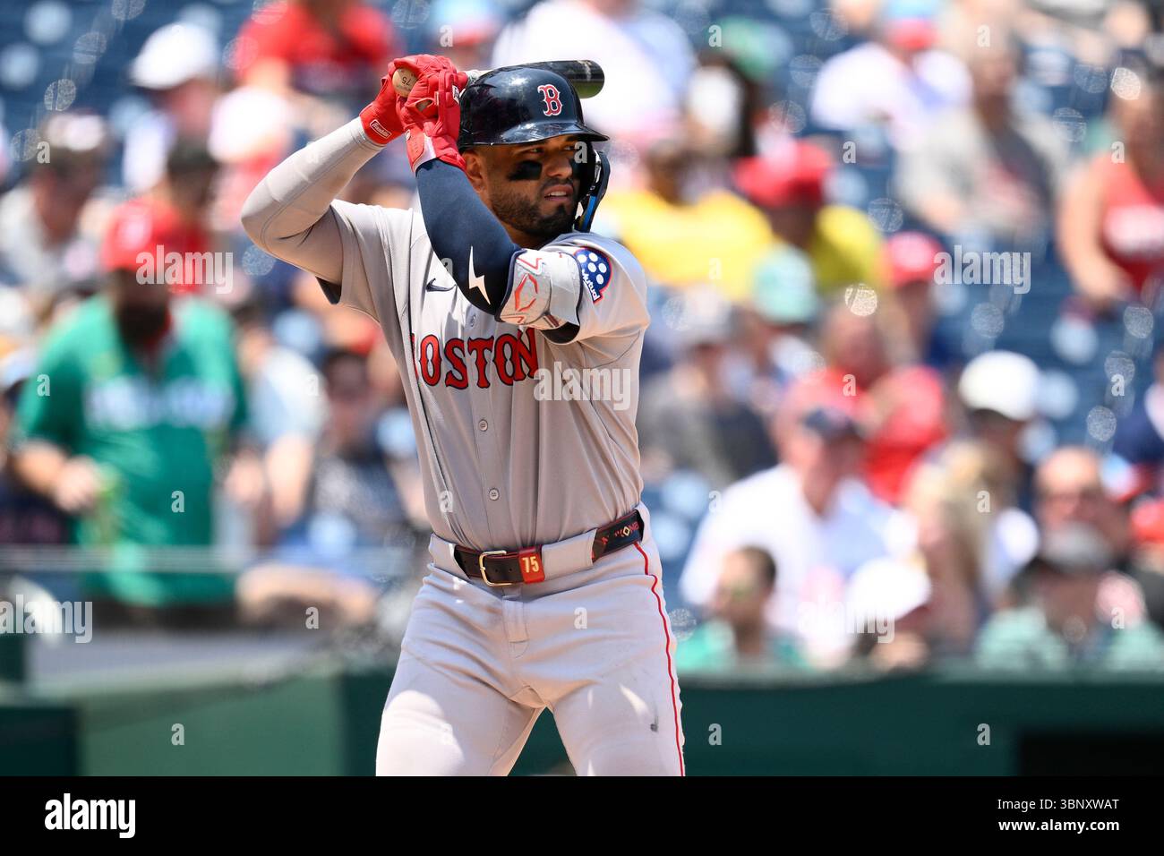 Boston Red Sox's Carlos Narvaez in action during a baseball game ...