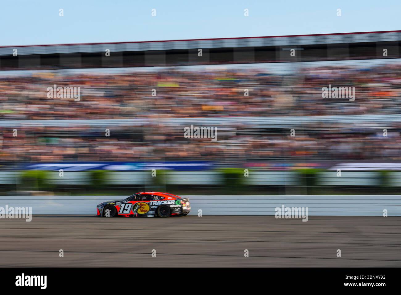Chase Briscoe drives during a NASCAR Cup Series auto race at Pocono ...