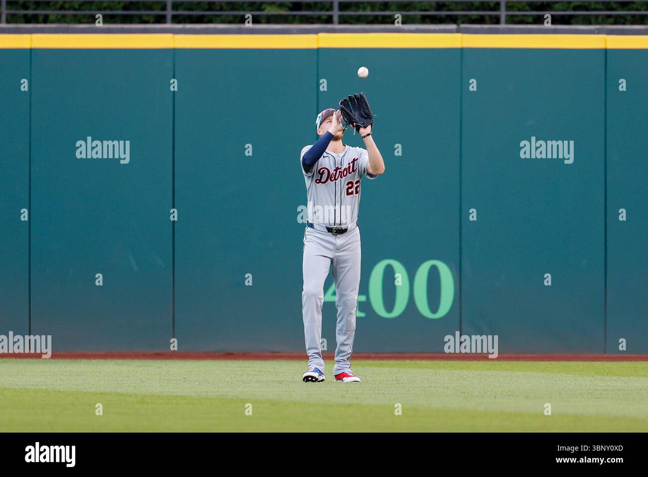 Cleveland, Ohio, USA. 04th July, 2025. Detroit Tigers outfielder Parker ...