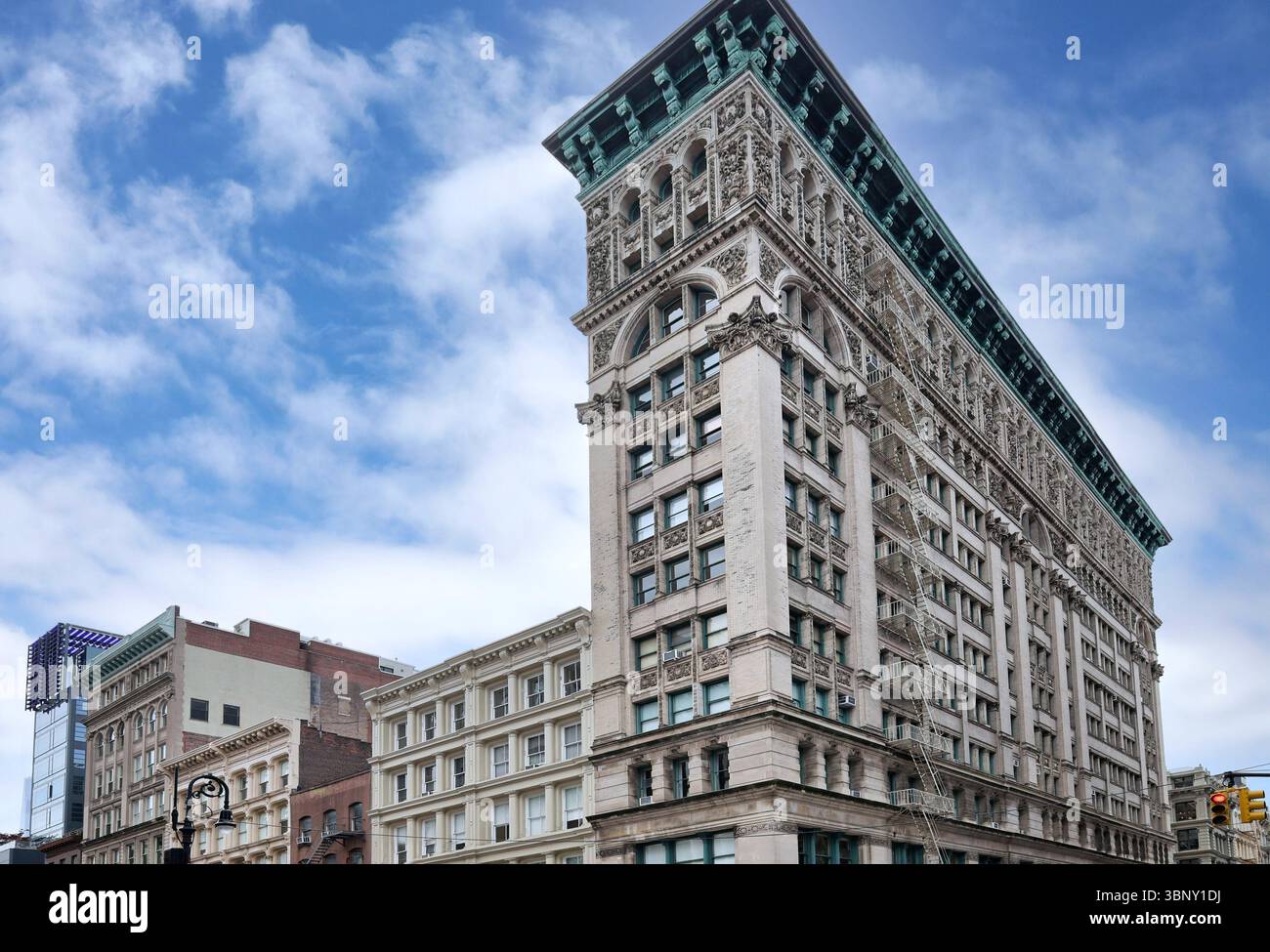 SoHo area of Manhattan with 19th century cast iron buildings Stock ...