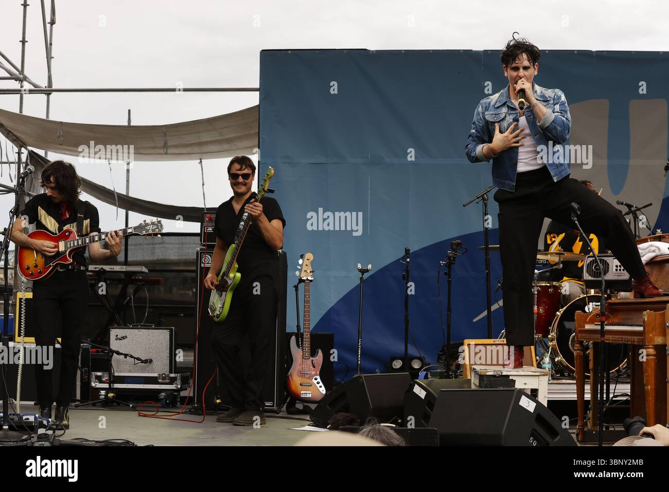 PORTLAND, OR – JULY 4, 2025: Low Cut Connie, led by pianist Adam Weiner ...