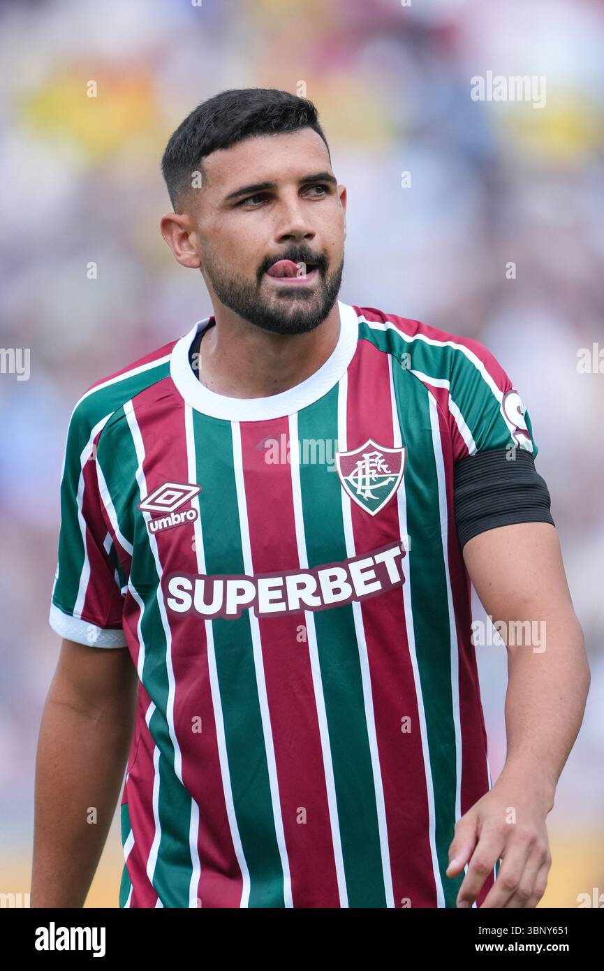 Orlando, USA. 4th July, 2025. Ignacio of Fluminense FC reacts during ...