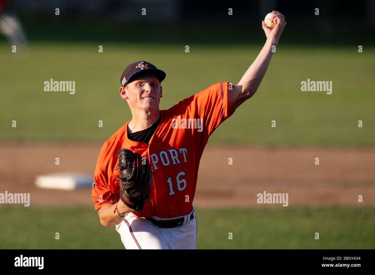 Newport, Rhode Island, USA. 4th July, 2025. Newport's Ethan Lund (16 ...