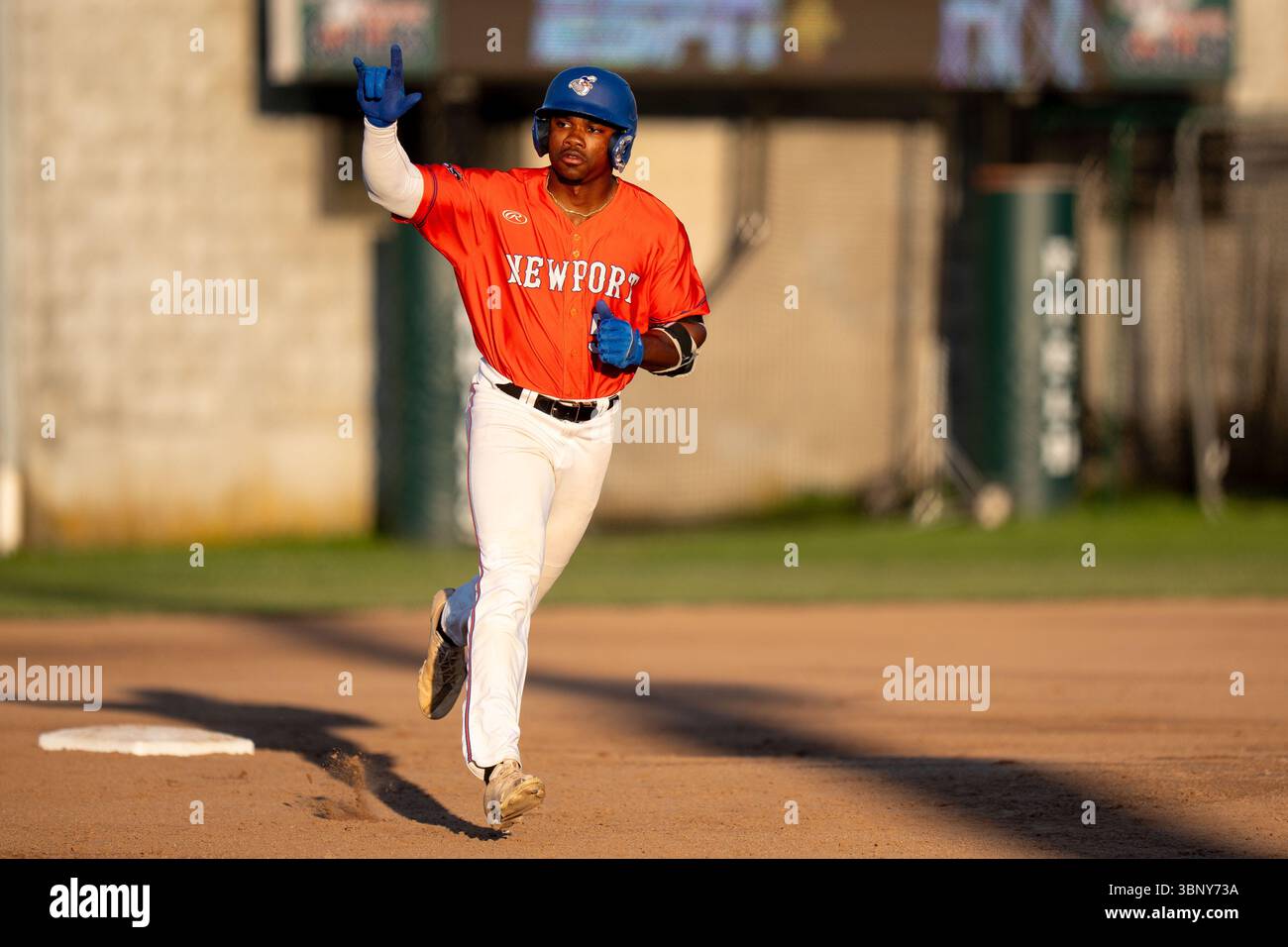 Newport, Rhode Island, USA. 4th July, 2025. Newport's Michael Gupton (5 ...