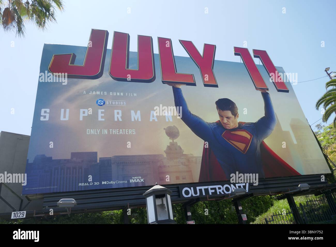 Los Angeles, California, USA 3rd July 2025 Superman Billboard with ...