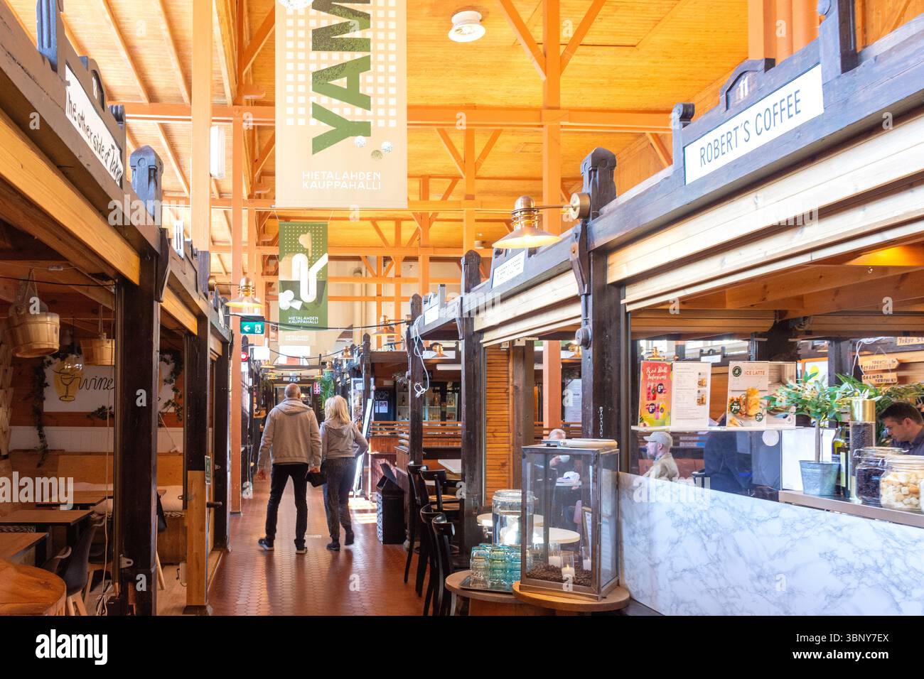 Hietalahti Market Hall (Hietalahden kauppahalli) interior ...
