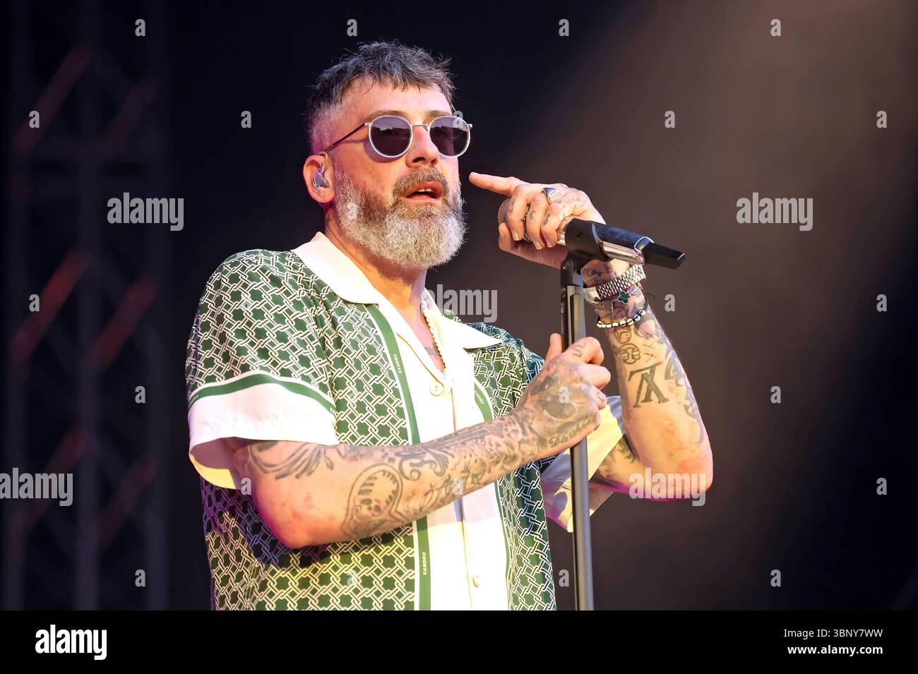 Rapper Sido. Rapper Sido Paul Hartmut Würdig während eines Auftritts im ...