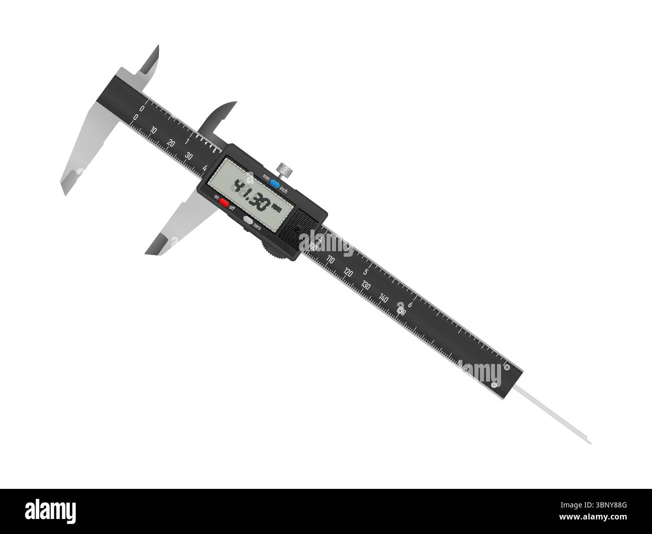 Digital calipers isolated on Stock Vector Images - Alamy
