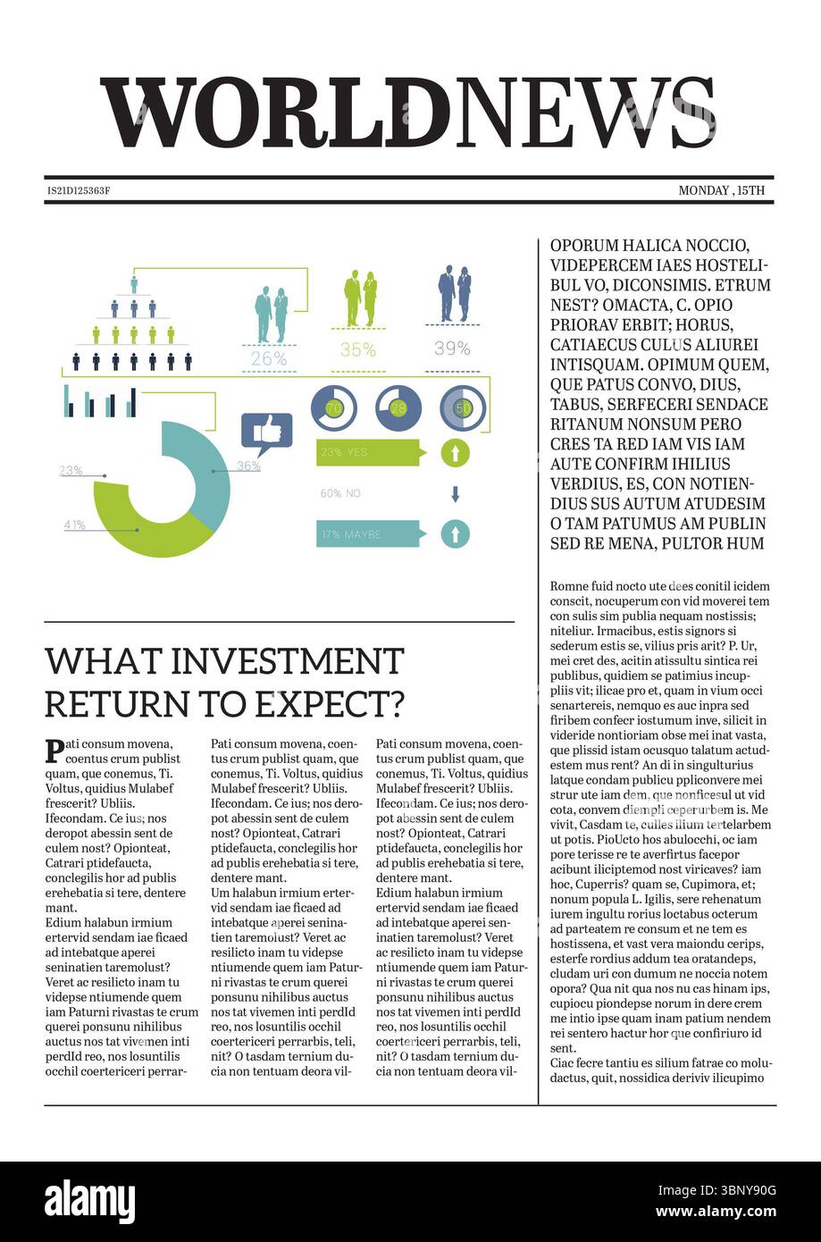 Data analysis pie charts Cut Out Stock Images & Pictures - Alamy