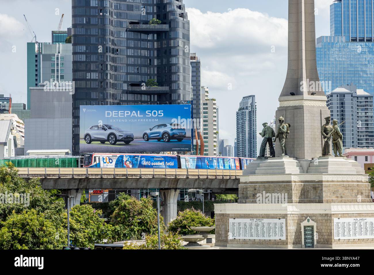 Bangkok Thailand - June 20 2025: The Train coming at BTS Victory ...