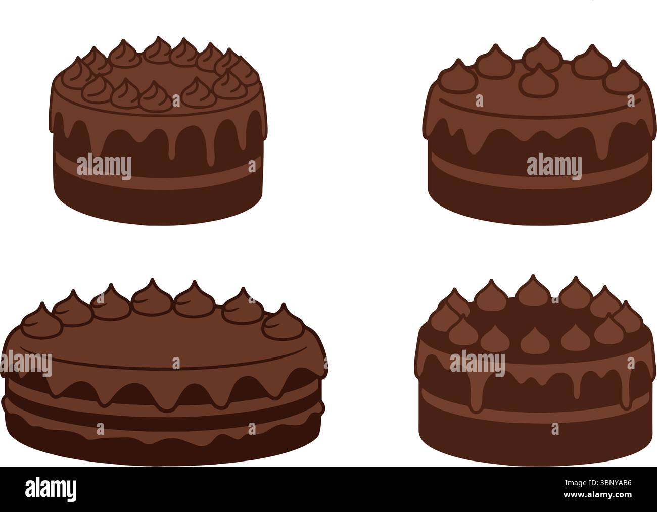 Cake sketch design Cut Out Stock Images & Pictures - Alamy
