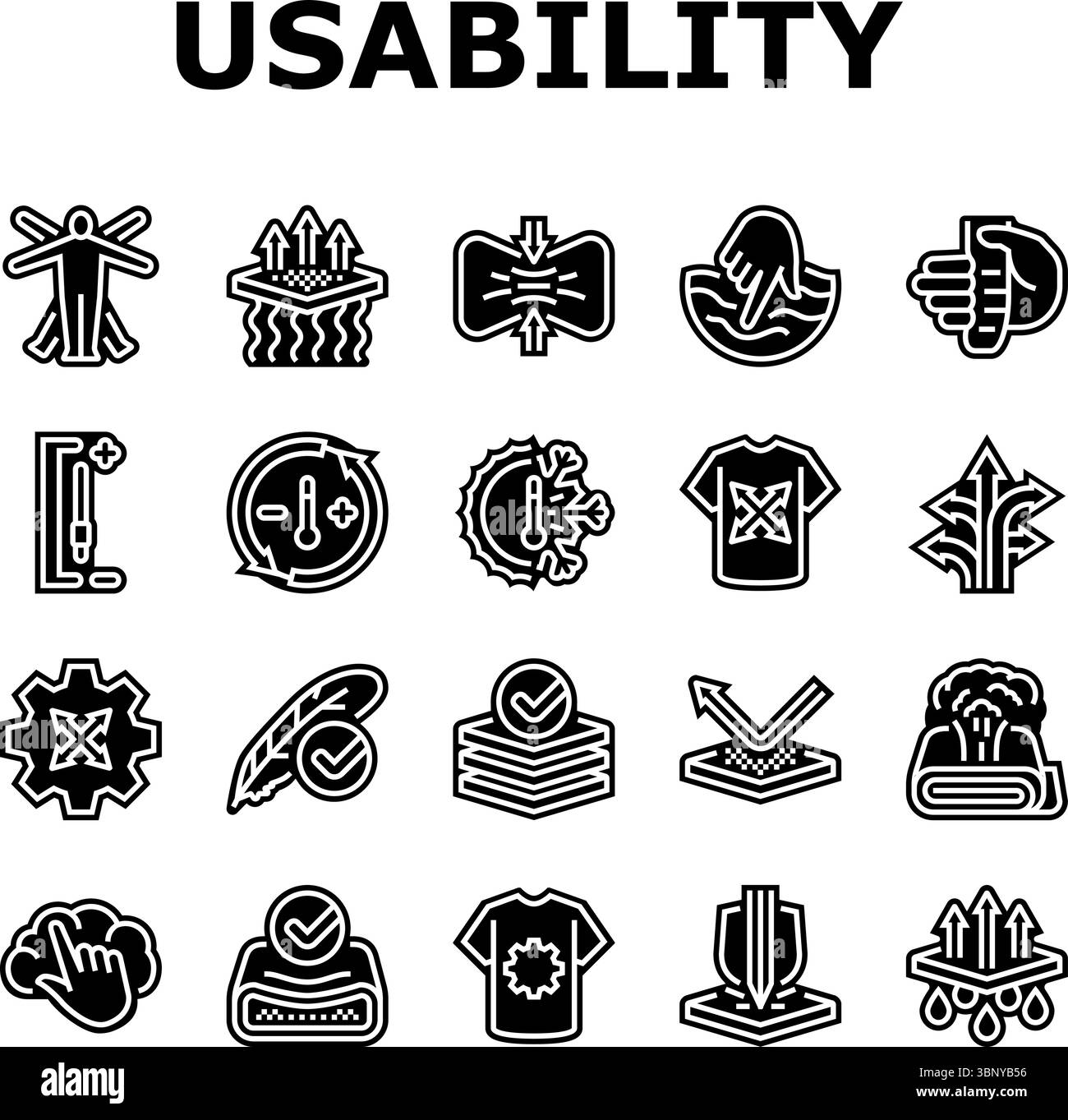 comfort usability product icons set vector Stock Vector Image & Art - Alamy