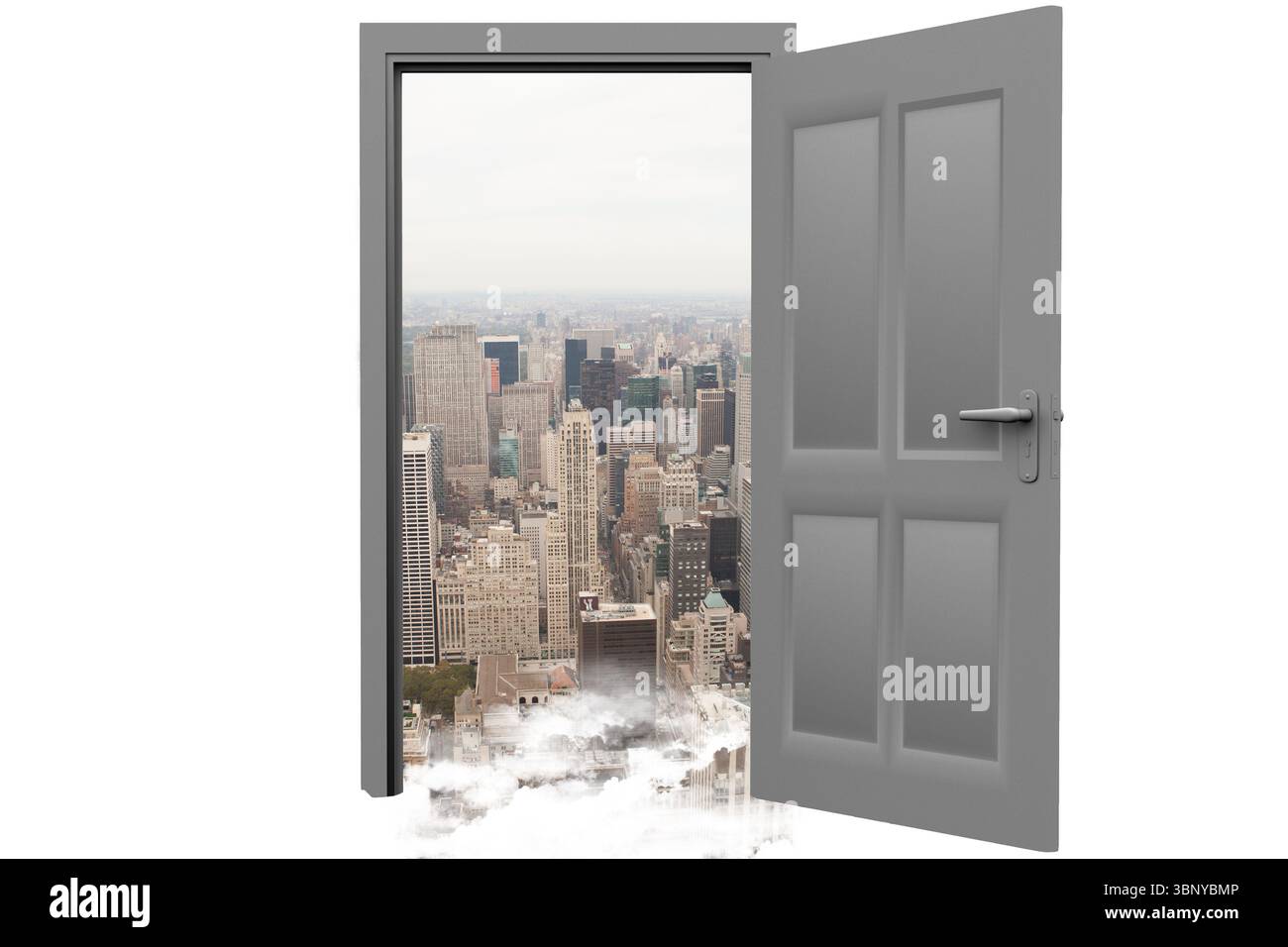 The skyline and the sky landscape Cut Out Stock Images & Pictures - Alamy