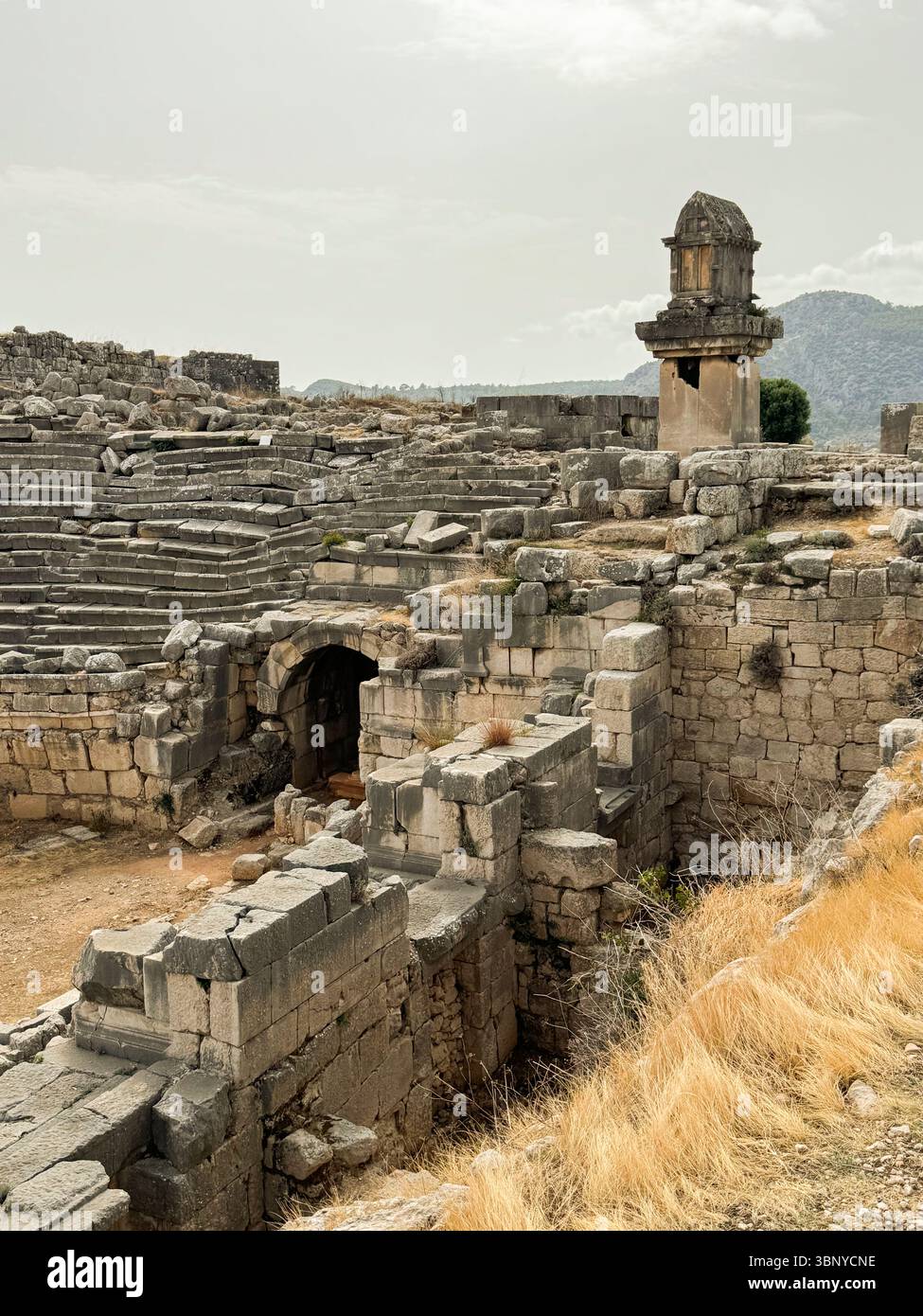 Ancient ruins showcase intricate stonework and architecture in a ...