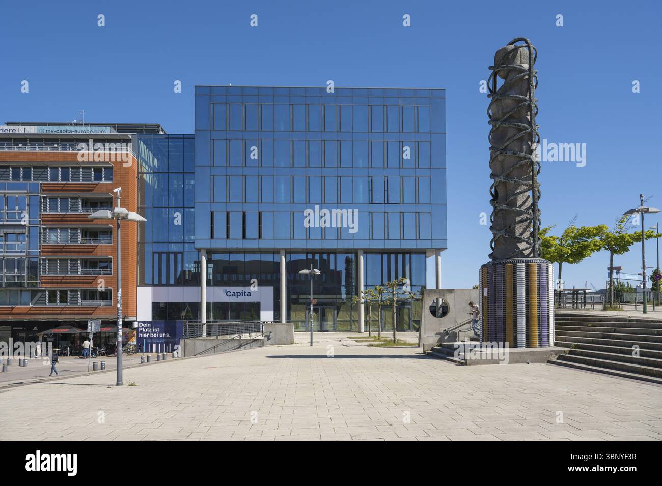 Modern office building Capita at Germaniahafen, museum harbour, Adam ...