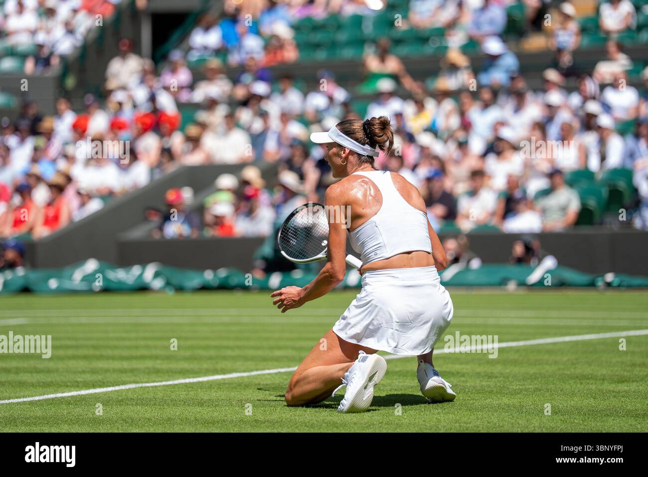 LONDON, ENGLAND - JUNE 30: Carson Branstine of Canada during Wimbledon ...