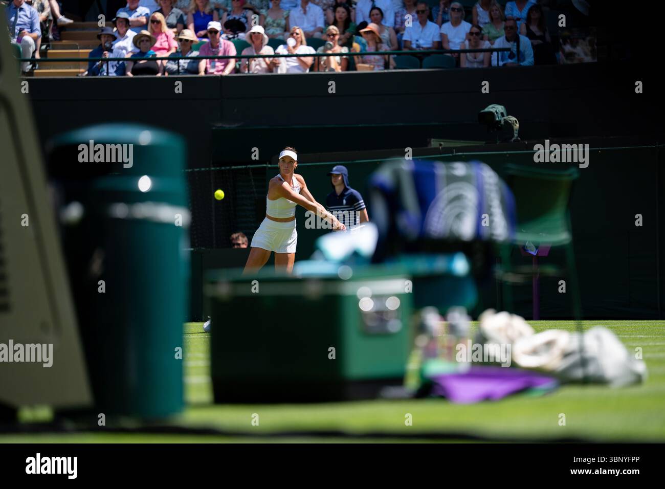 LONDON, ENGLAND - JUNE 30: Carson Branstine of Canada during Wimbledon ...