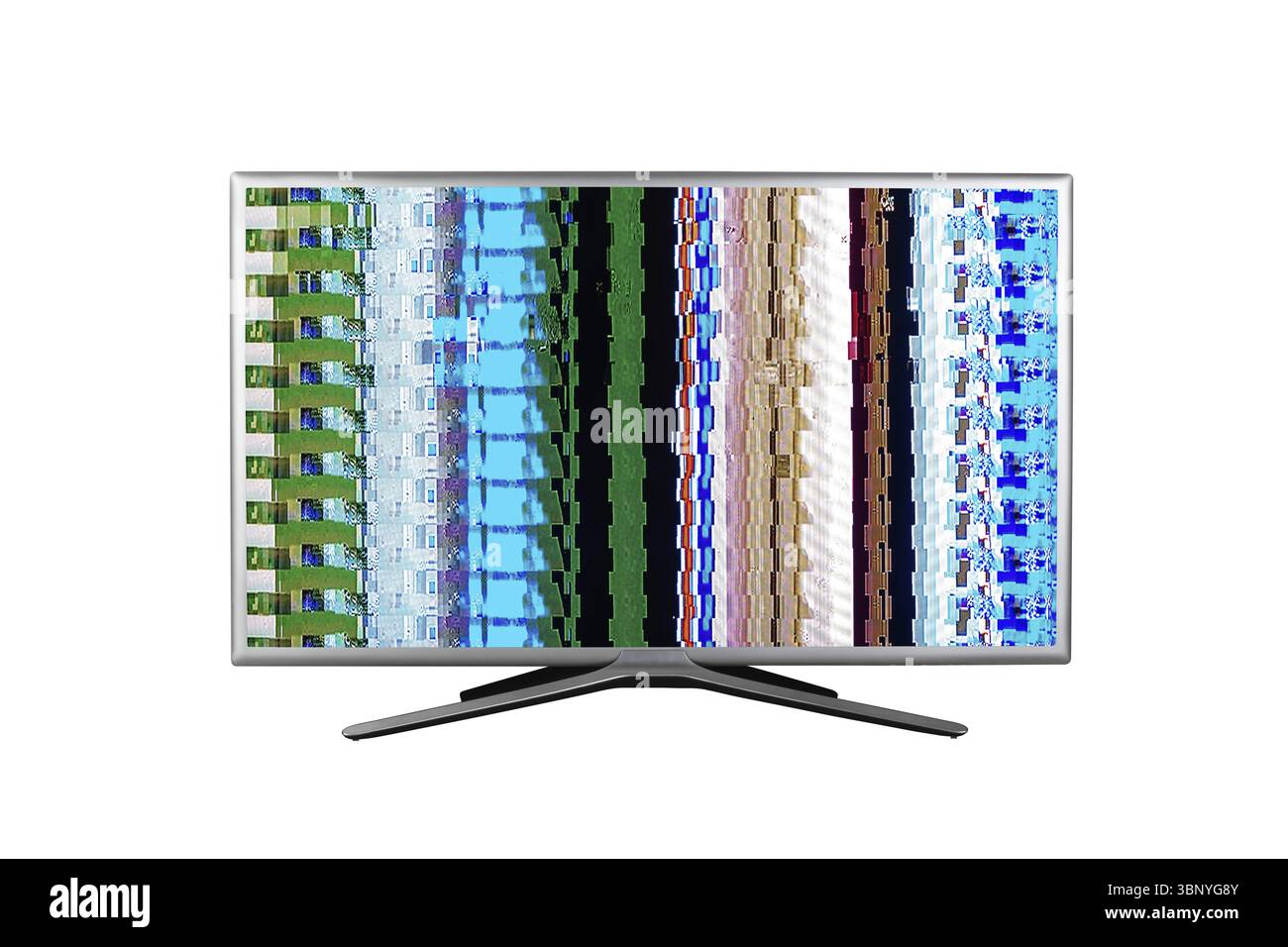 Pixelated tv screen Cut Out Stock Images & Pictures - Alamy