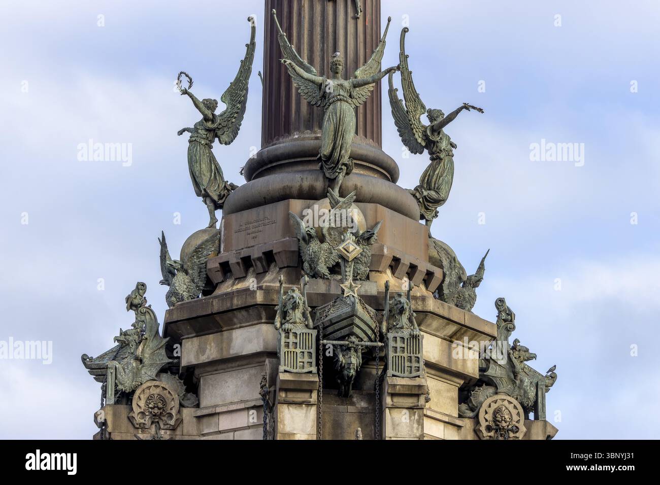 The lower part of the empire decorated Corinthian column from 1888 ...