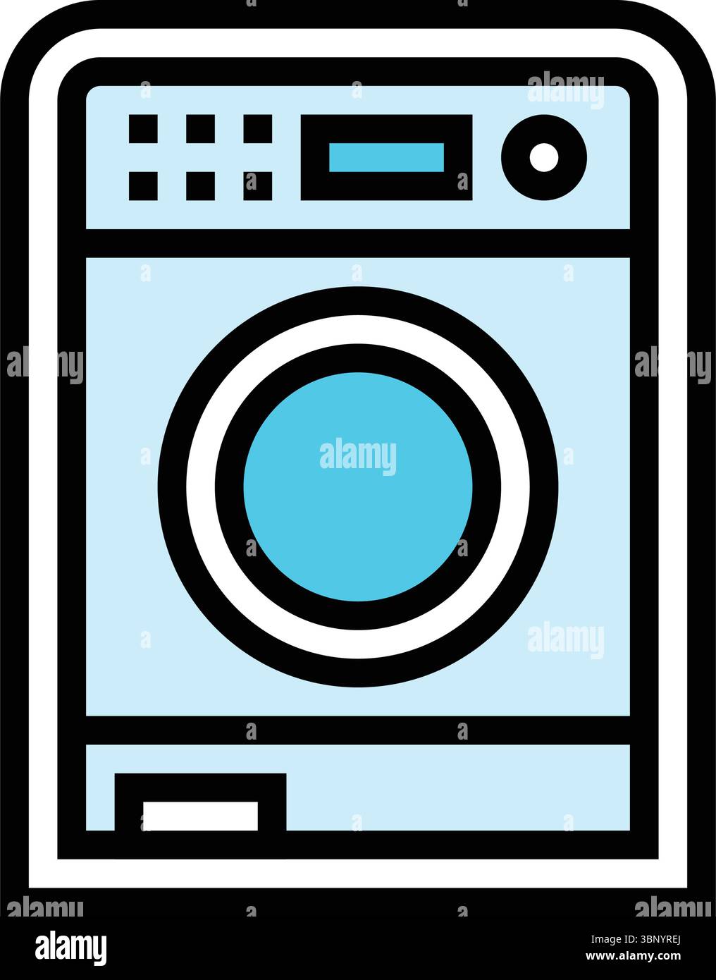 machine washable color icon vector illustration Stock Vector Image ...