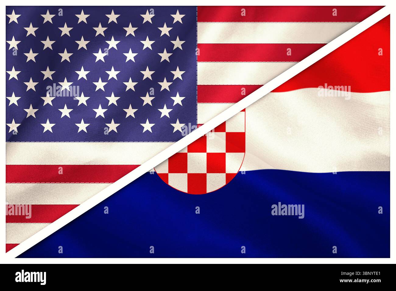 Flags america croatia hi-res stock photography and images - Alamy
