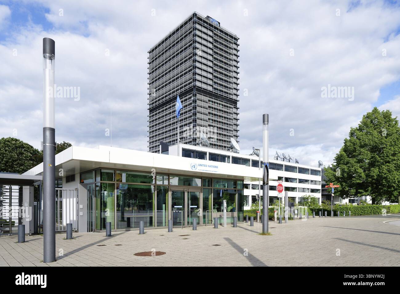Bonn, Germany May 03 2024: Buildings of the UN Campus, the centre of ...