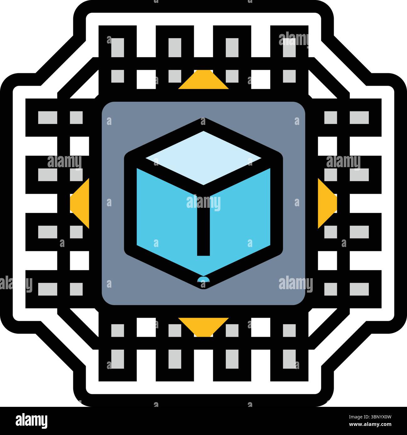 smart technology color icon vector illustration Stock Vector Image ...