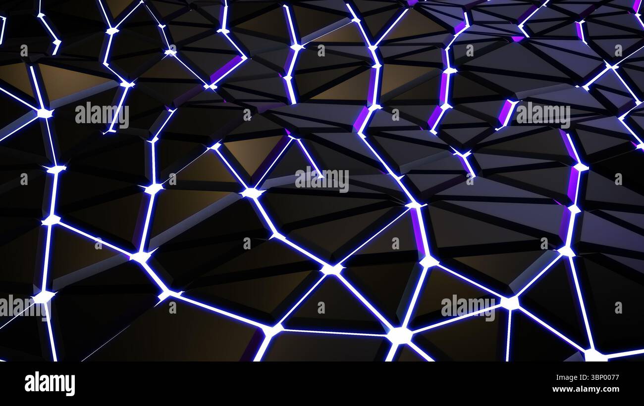 3d animation looping black mesh hi-res stock photography and images - Alamy