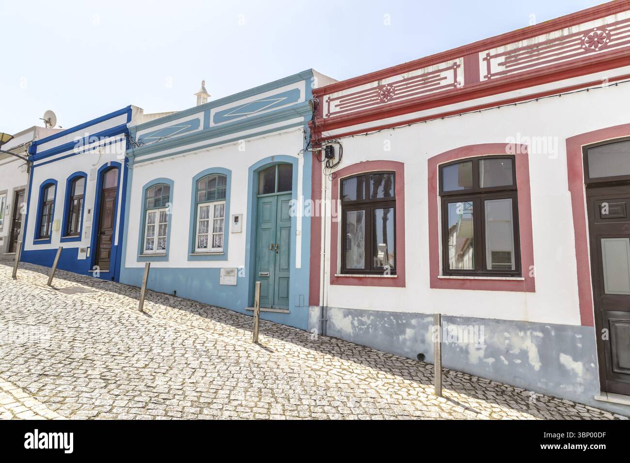 Street view ancient center of Lagos, Algarve in Portugal Stock Photo ...