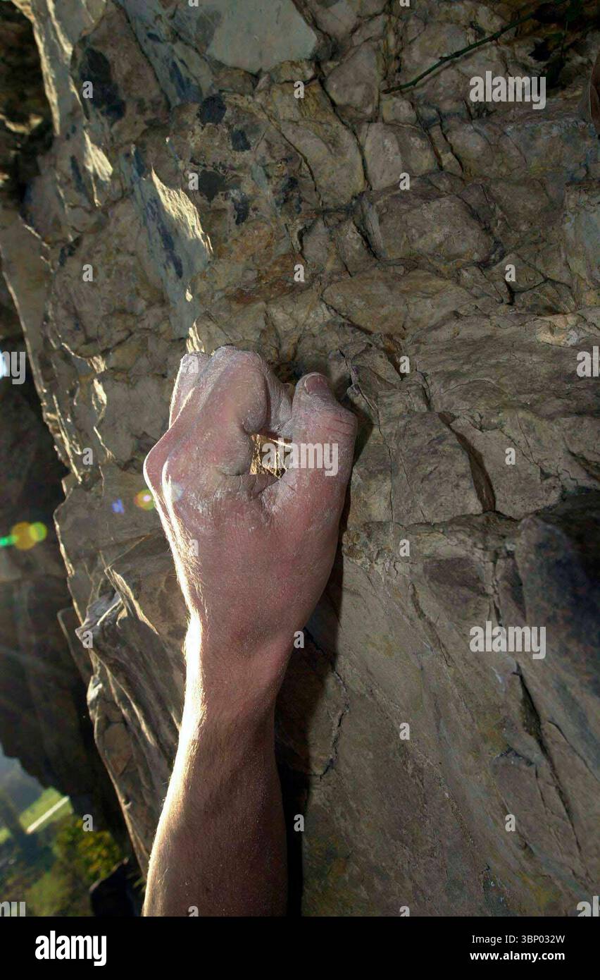 the grip and finger technique while climbing up a mountain grip and ...