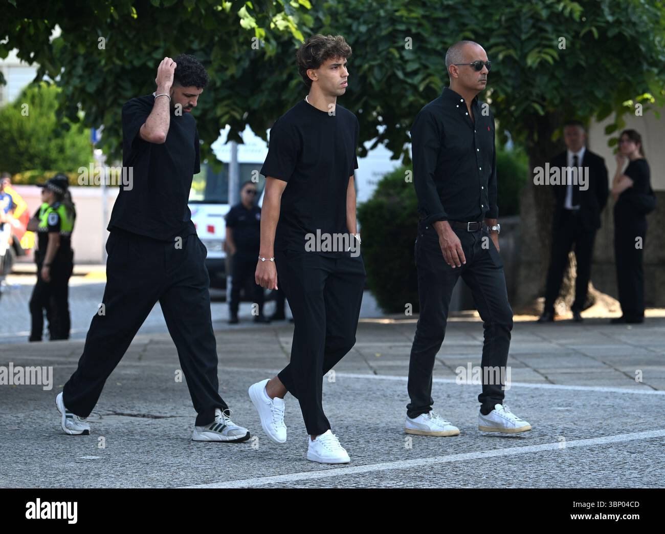 Chelsea and Portugal player Joao Felix arrives at the funeral of Diogo ...