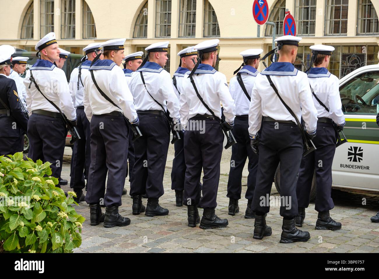June 28, 2025 - Stralsund-Germany: Newly graduated Bundesmarine sailors ...
