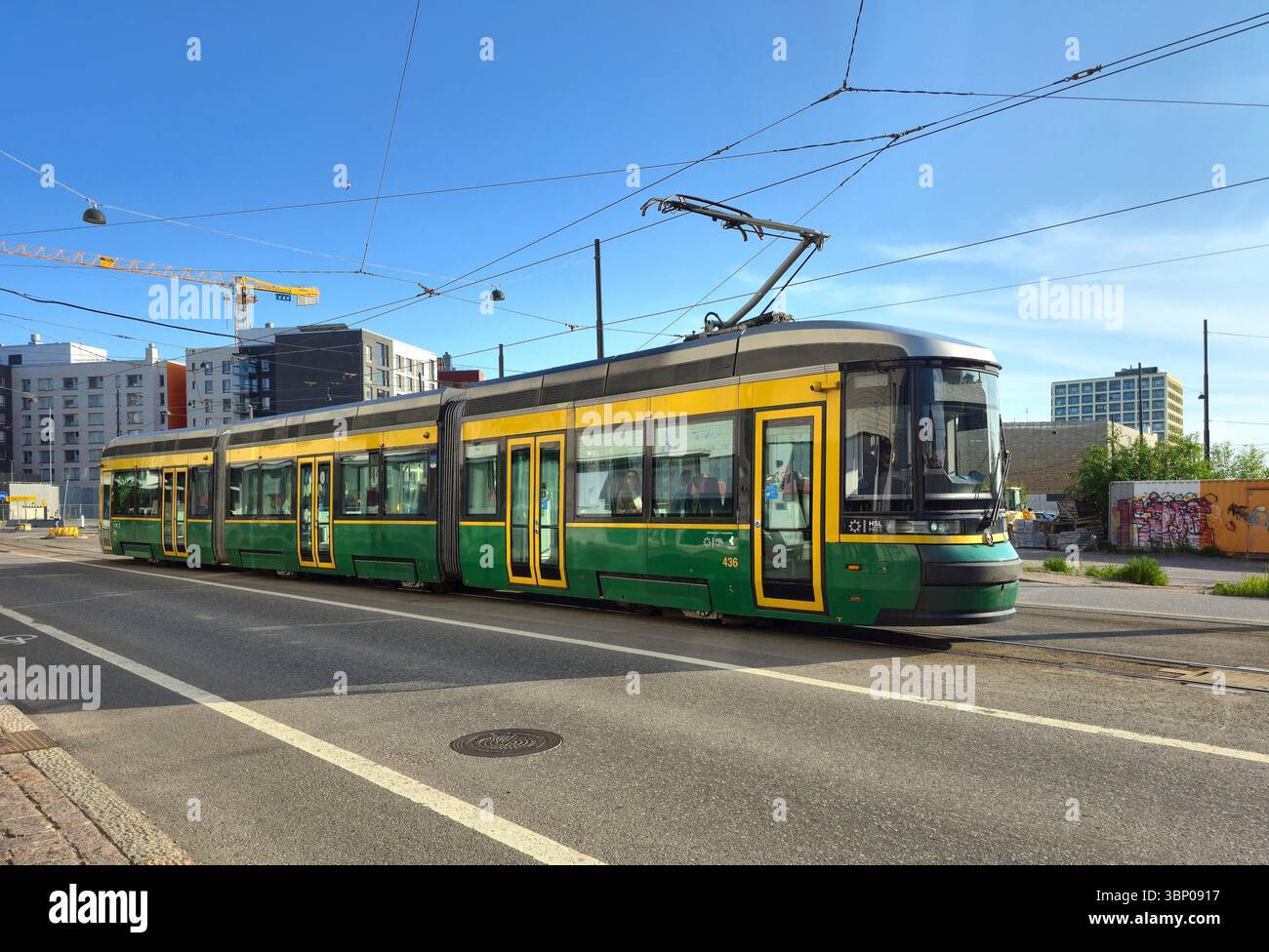 A tram in Helsinki, Finland Stock Photo - Alamy