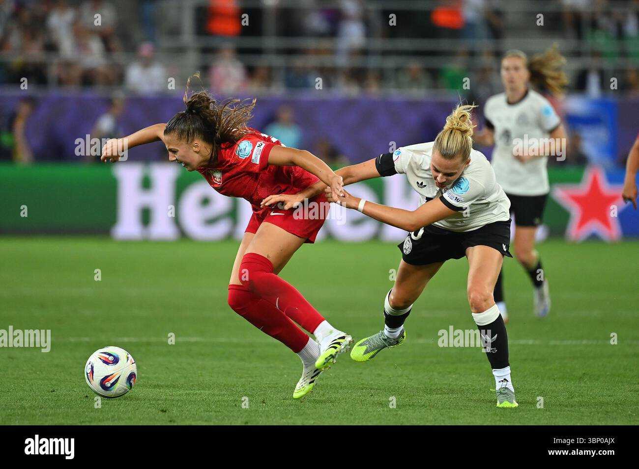 Laura FREIGANG (GER, right). Action, duels. Football UEFA Women's EURO ...