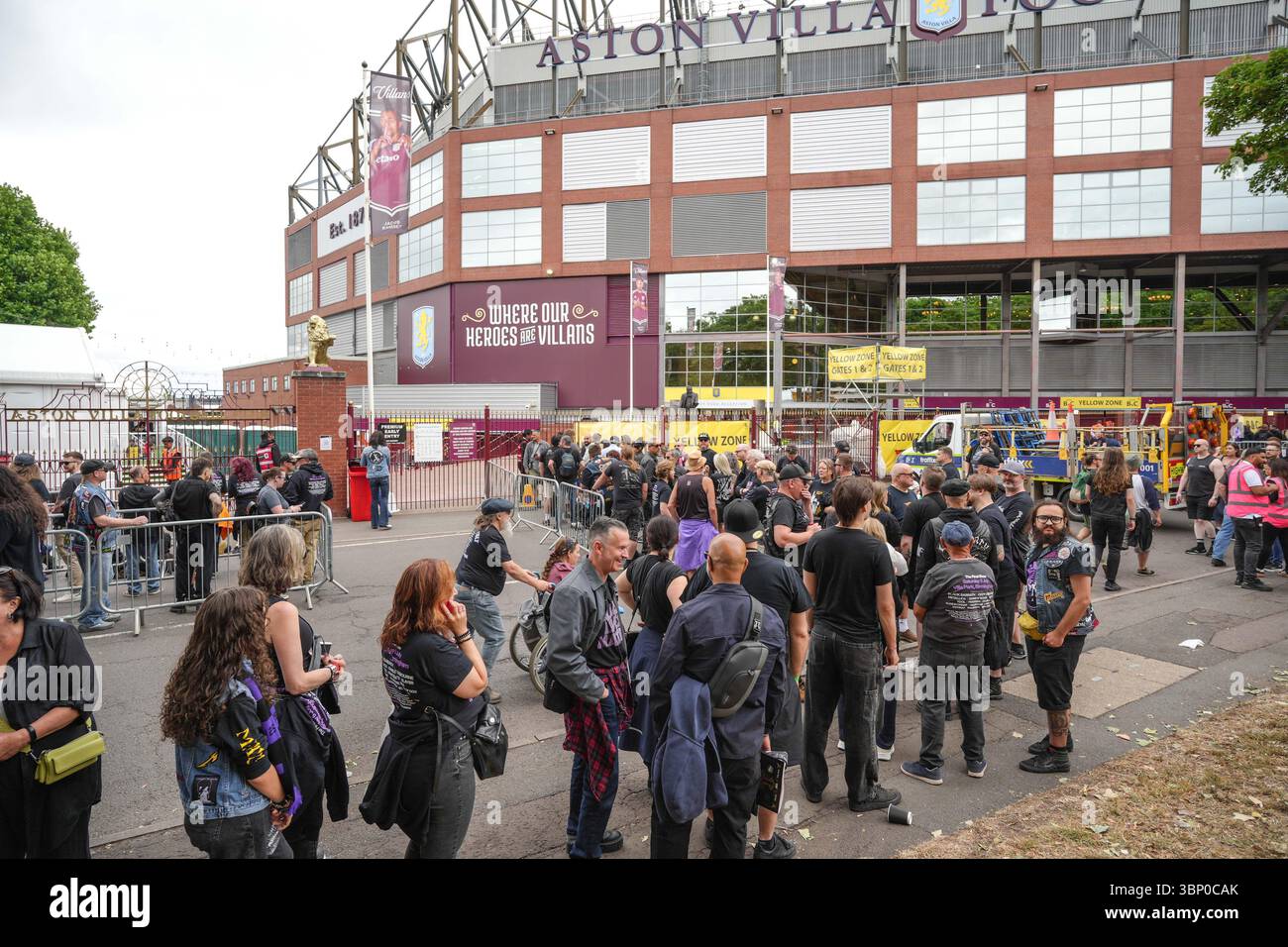 Villa Park, Aston, Birmingham July 5th 2025. Black Sabbath fans arrive ...