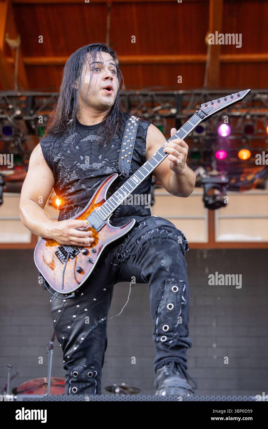 Milwaukee, USA. 03rd July, 2025. Luis Kalil of Enuff Z'Nuff during the ...