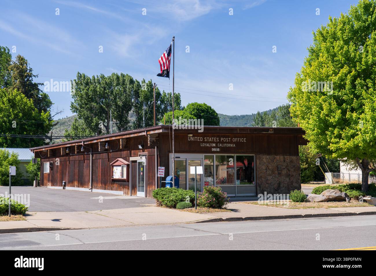 Loyalton, California, USA - June 20th 2025: A post office with an ...