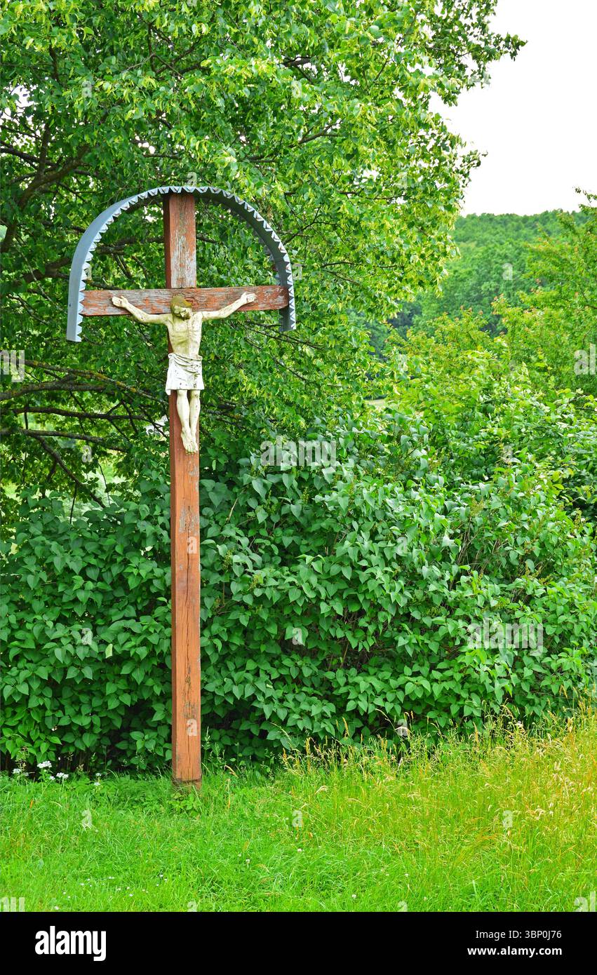 Cross crucifix on side hi-res stock photography and images - Alamy
