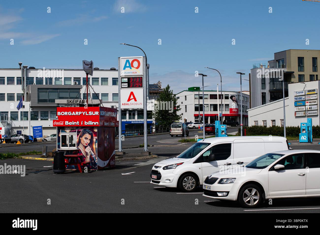 Reykjavik, Iceland - June 28, 2025: A street in Reykjavik showcasing a ...