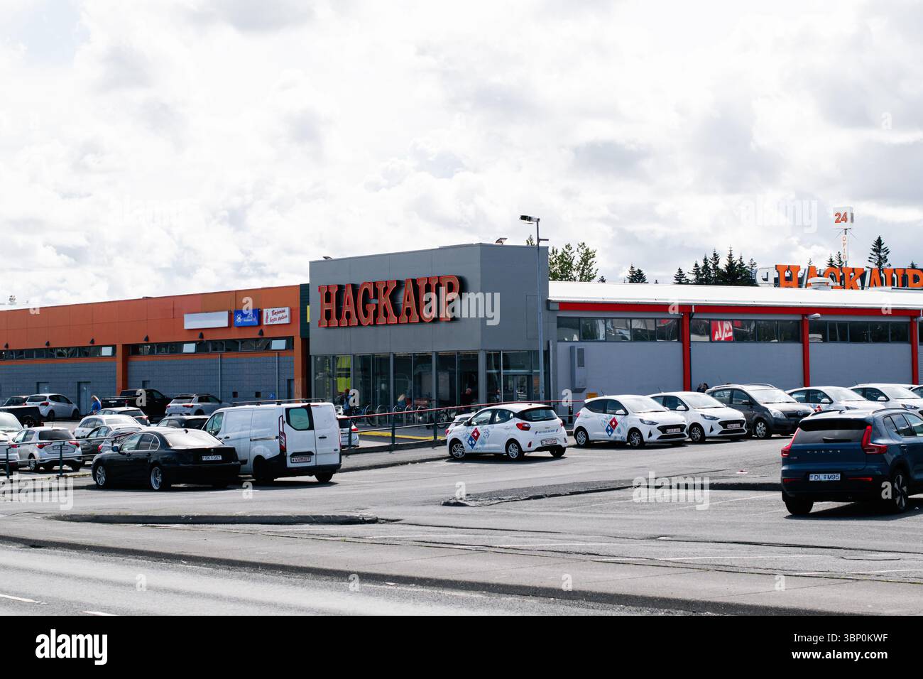 Reykjavik, Iceland - June 28, 2025: Exterior view of Hagkaup ...