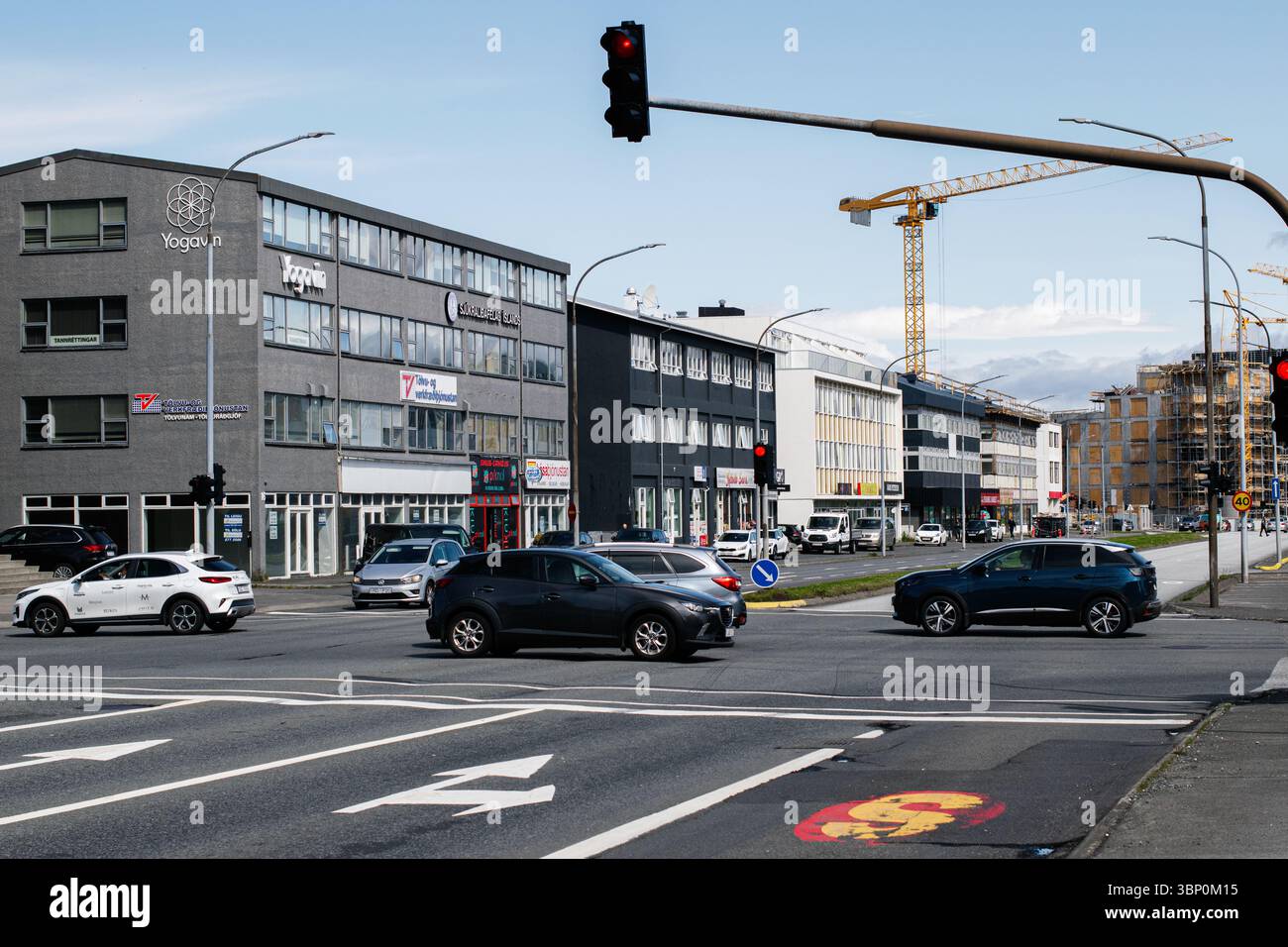 Reykjavik, Iceland - June 28, 2025: Urban street in Reykjavik, Iceland ...