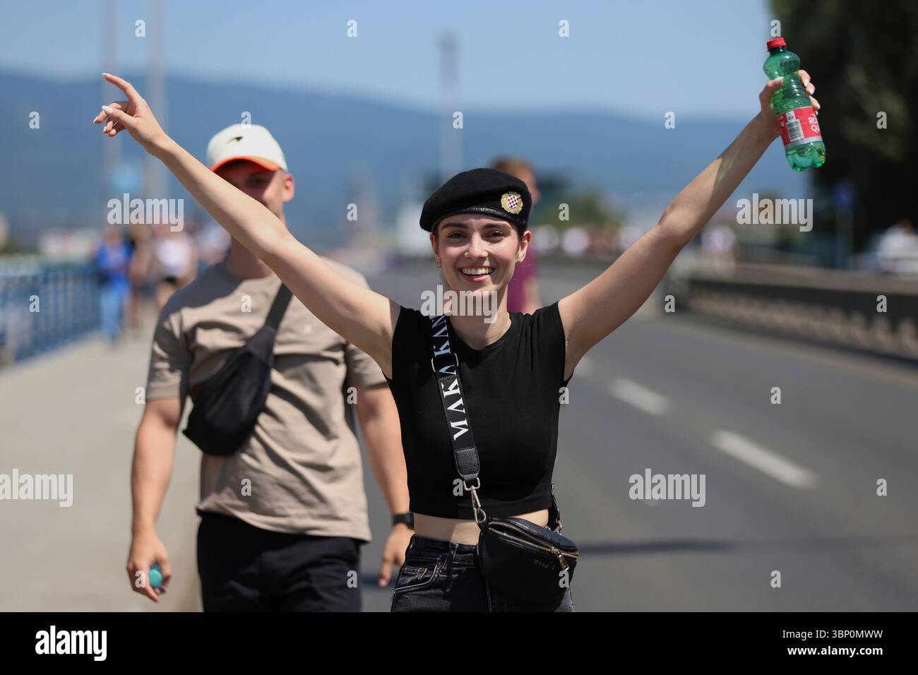 Fans arrive for the concert of right-wing singer Marko Perkovic, known as Thompson in Zagreb ...