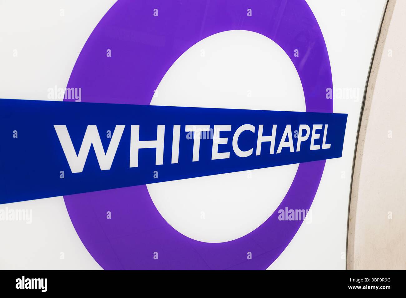 Whitechapel - London Underground Tube Sign. London, UK, 5 May 2024 ...