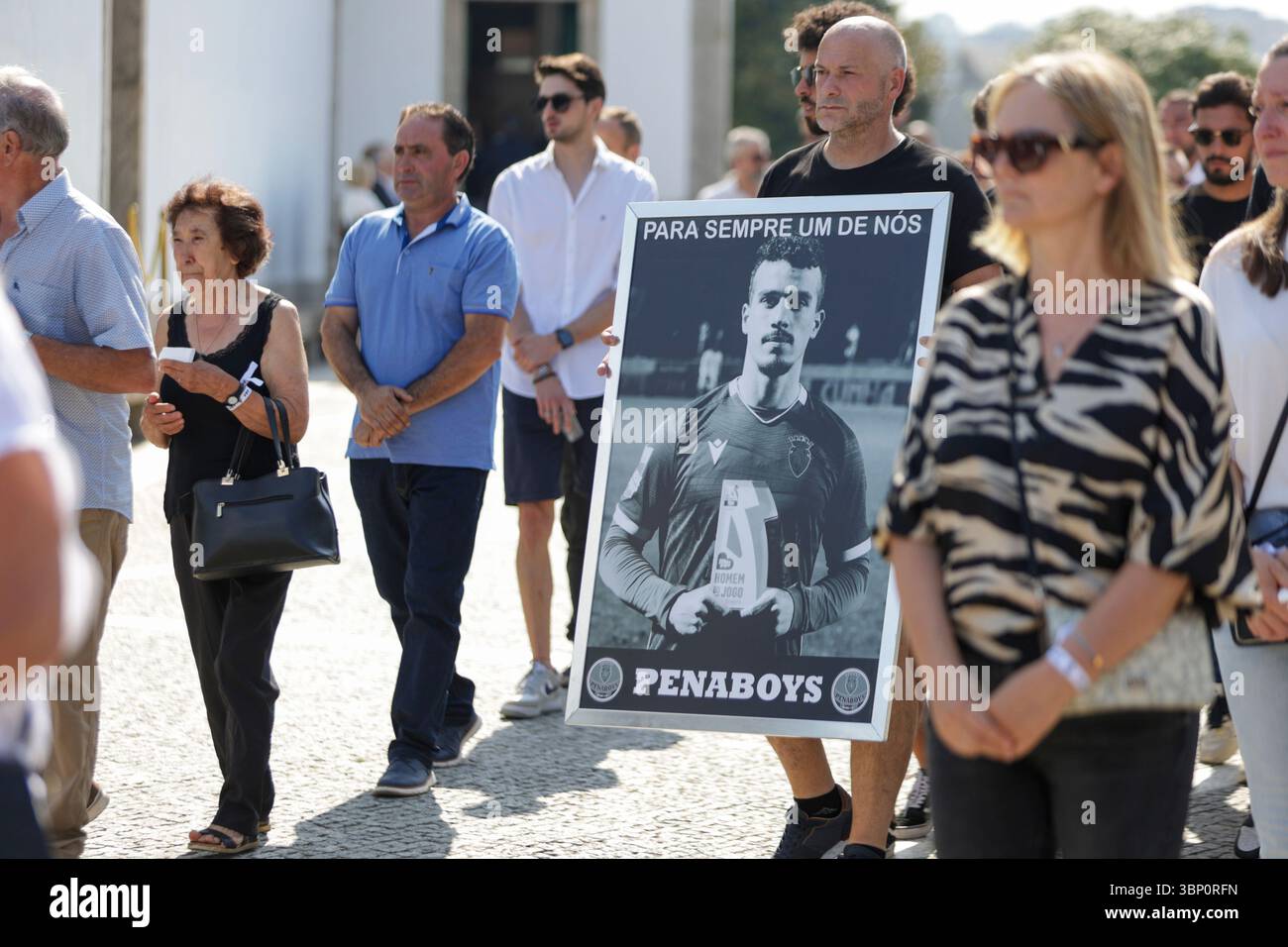 Gondomar, Portugal. 05th July, 2025. Funeral procession arrives for the ...