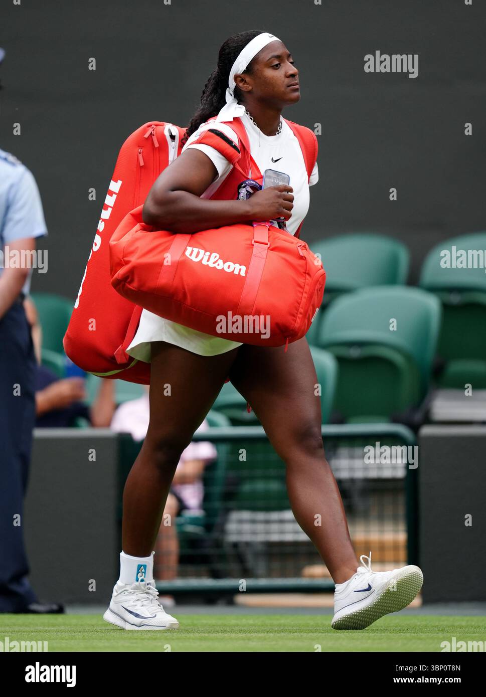 Hailey Baptiste ahead of her Ladies’ Singles match against Mirra ...