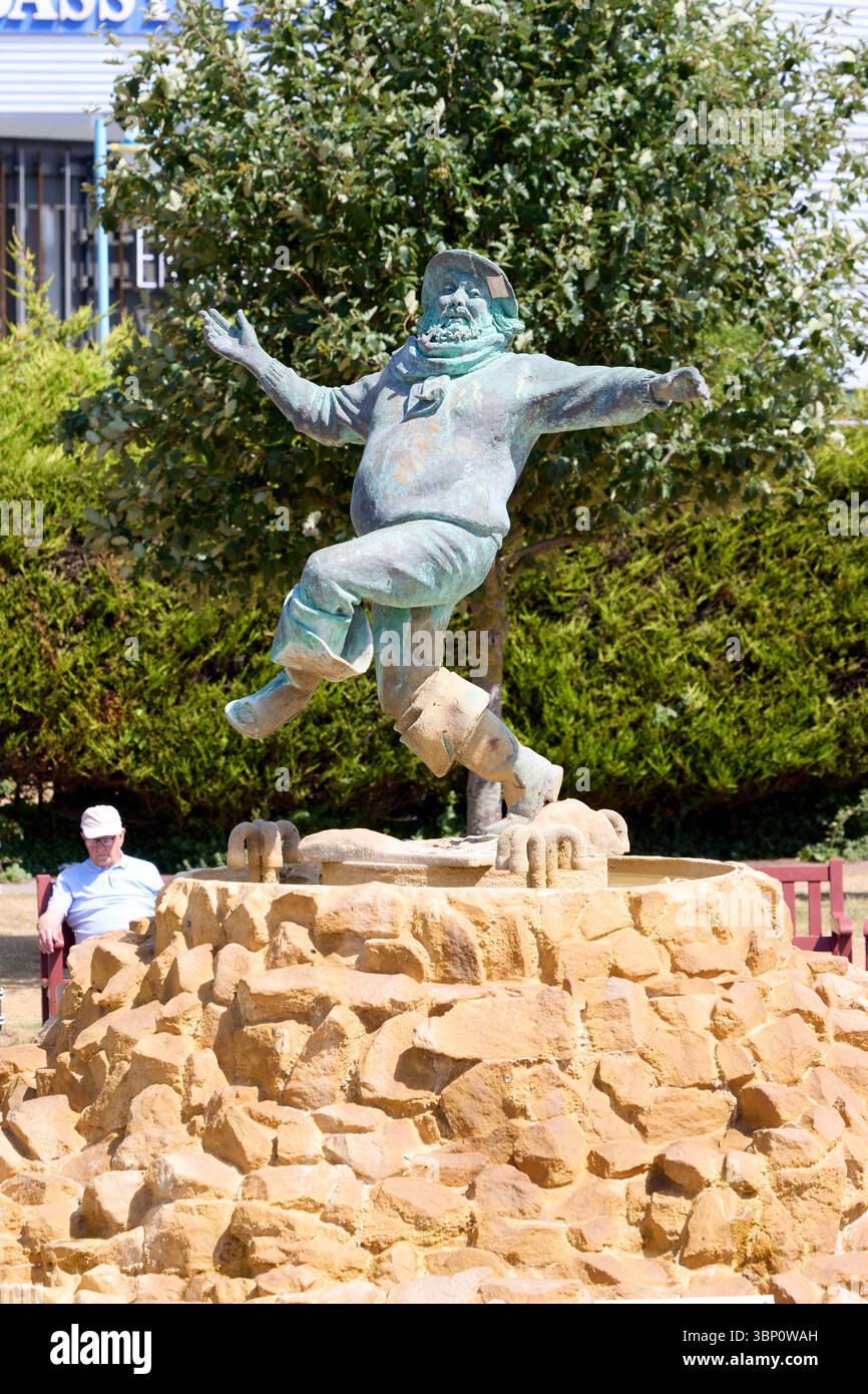 The statue of the Jolly Fisherman in Skegness celebrates the town's ...