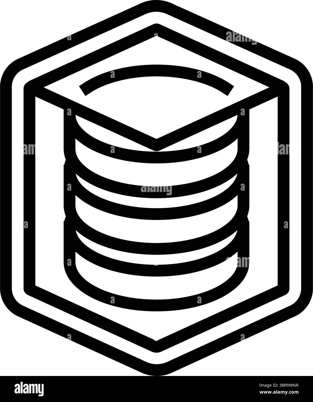 built storage line icon vector illustration Stock Vector Image & Art ...